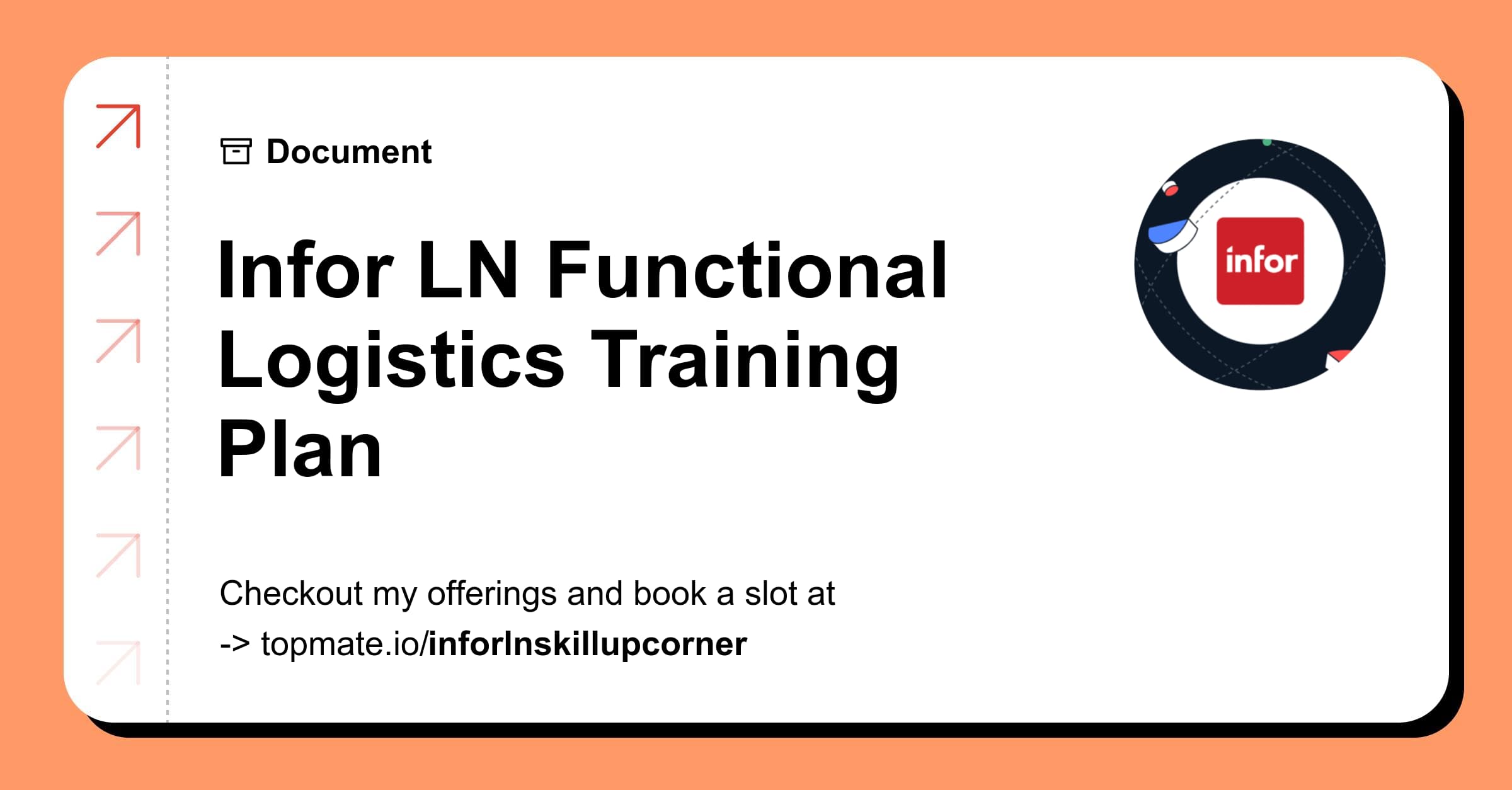Infor LN Functional Logistics Training Plan with Infor LN Forge